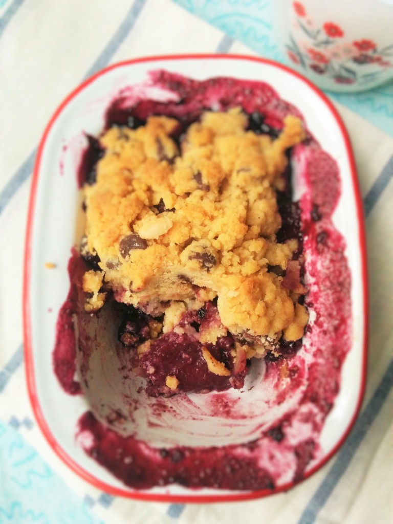 The Dishiest Dish - Black and Blueberry Crumble - Retro Food For Modern ...