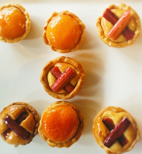 Dishiest Dish - Apricot and Rhubarb Frangipane Tarts - Retro Food For ...